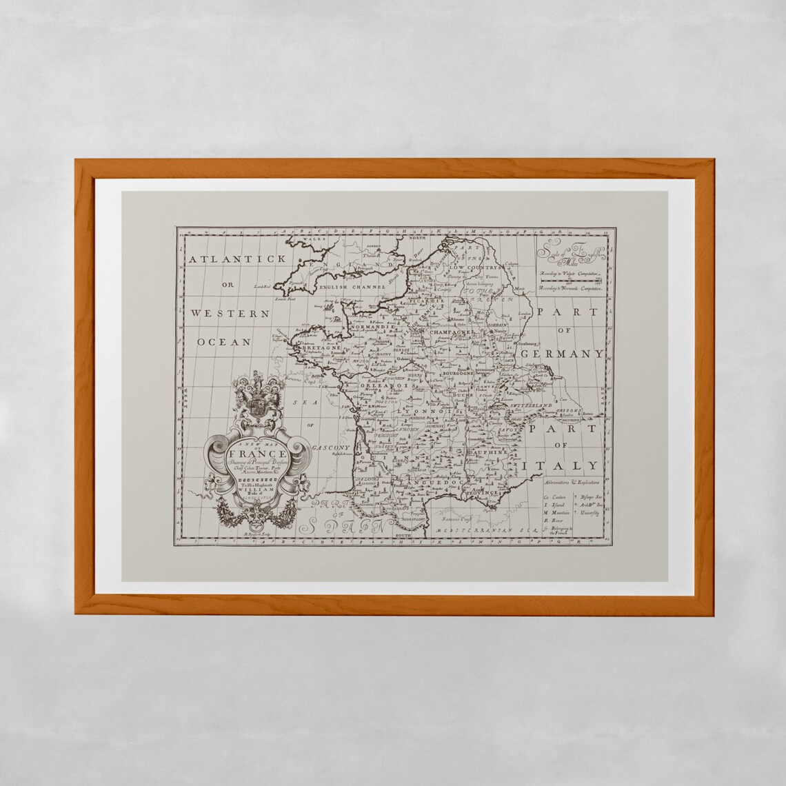 ANTIQUE MAP of FRANCE Carte De France French Antique Wall - Etsy