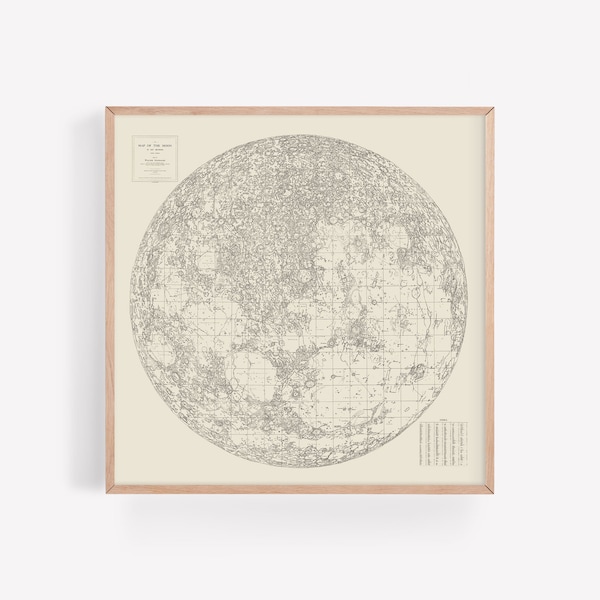Moon Map - Etsy