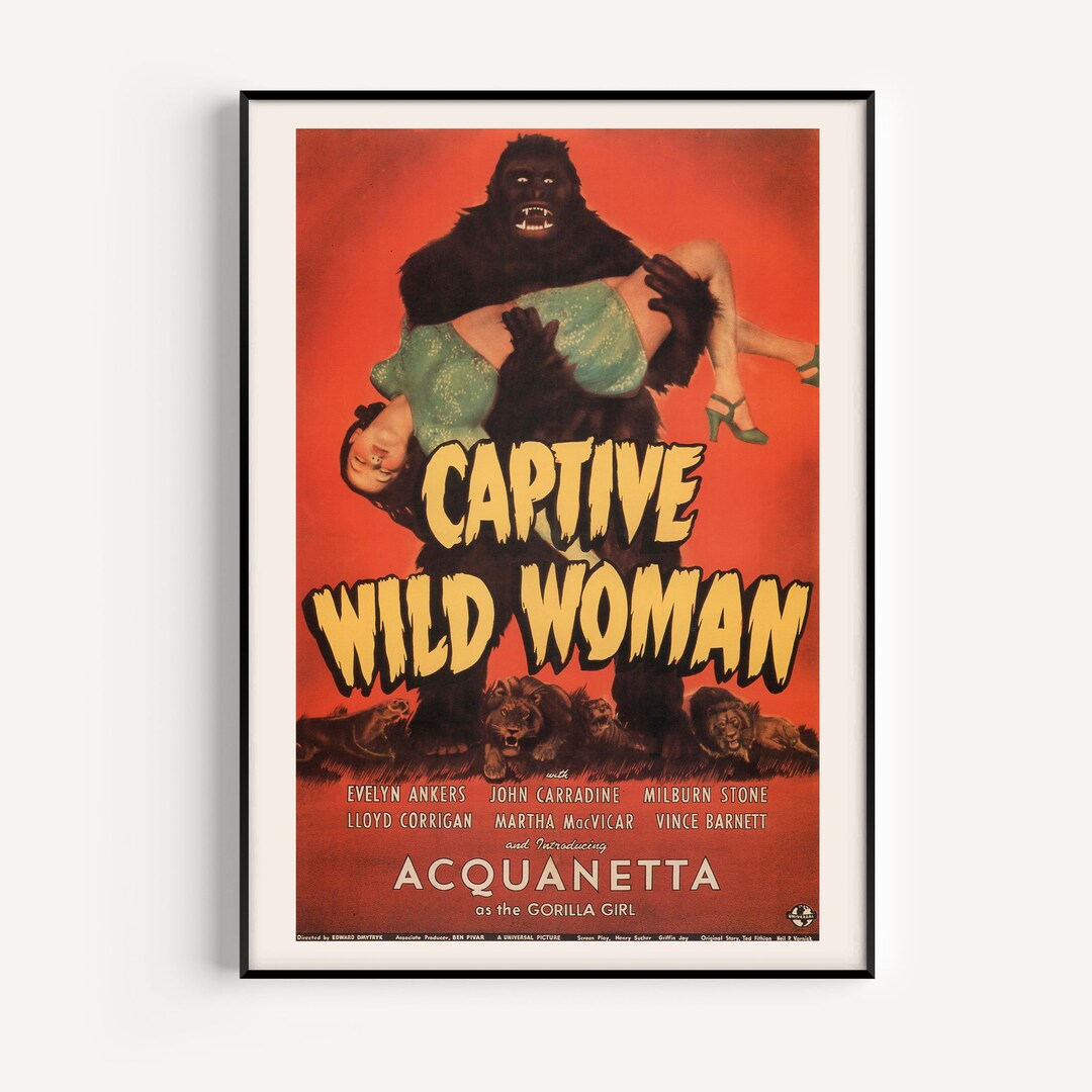 RETRO KITSCH POSTER, Retro B-movie Poster, High Quality Reproduction ...