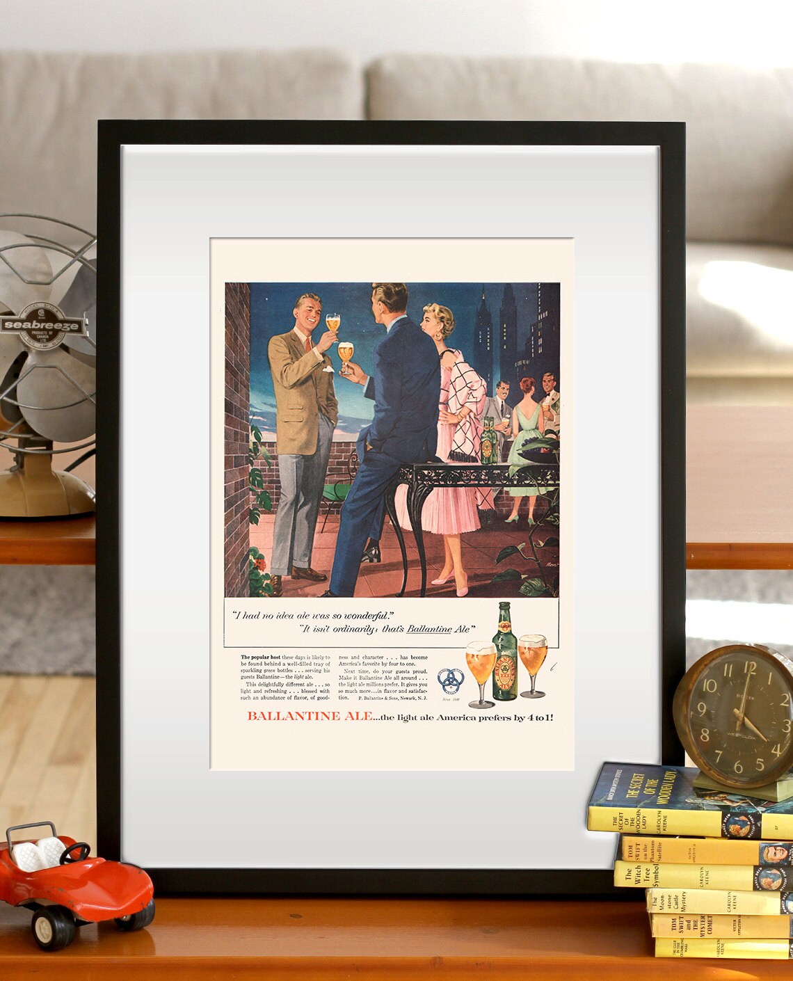 ROOFTOP PARTY POSTER Retro Mid-century Ad Vintage Bar | Etsy