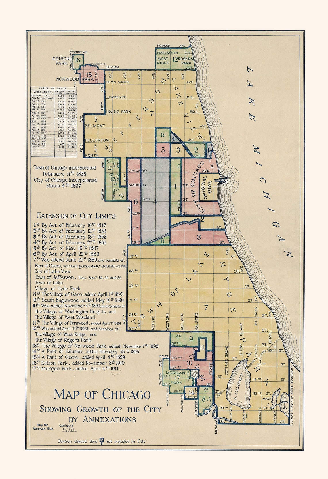 CHICAGO VINTAGE MAP Retro Map of Chicago Antique Chicago - Etsy