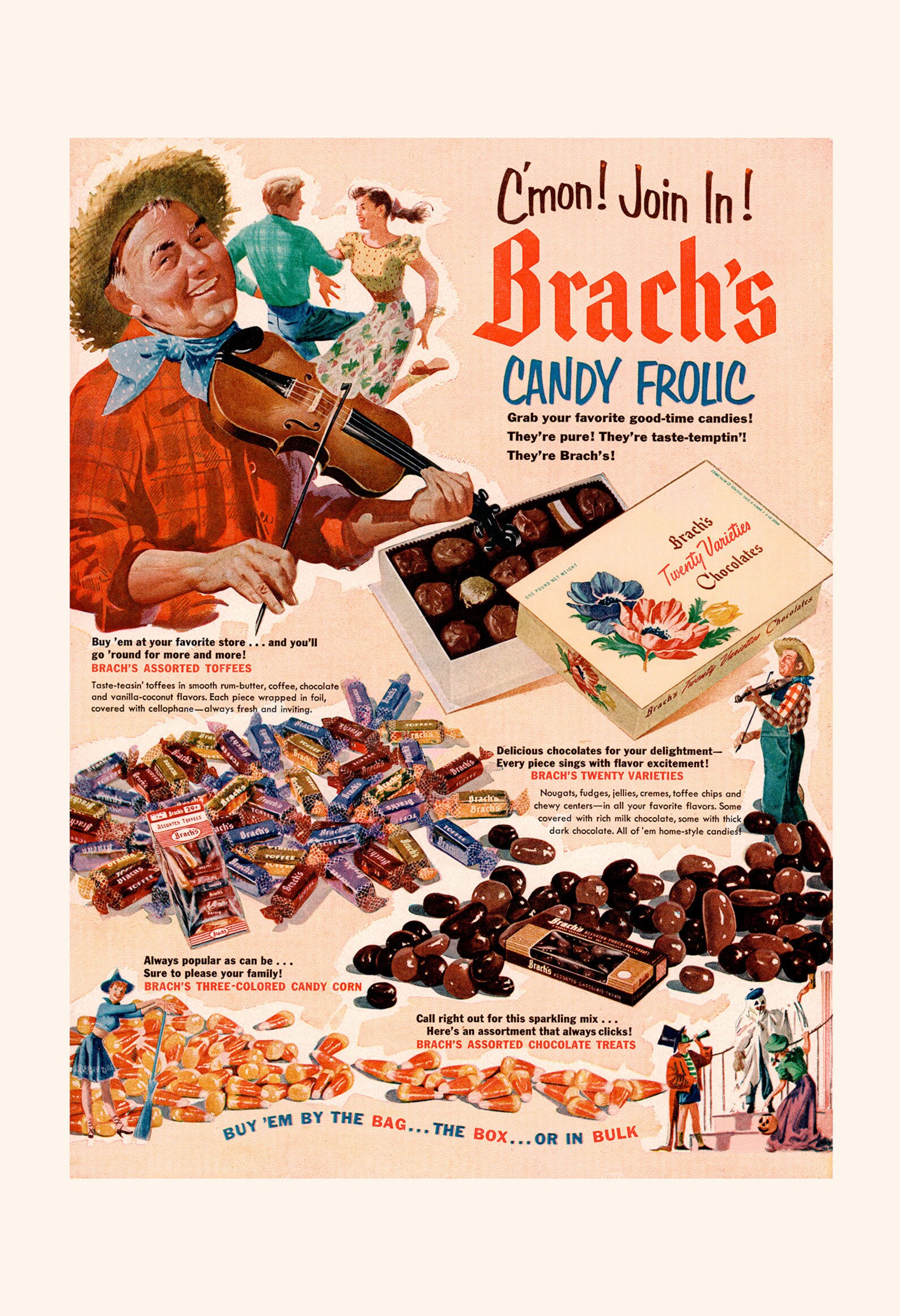 VINTAGE AD PRINT Candy Poster Retro Print Nostalgic | Etsy