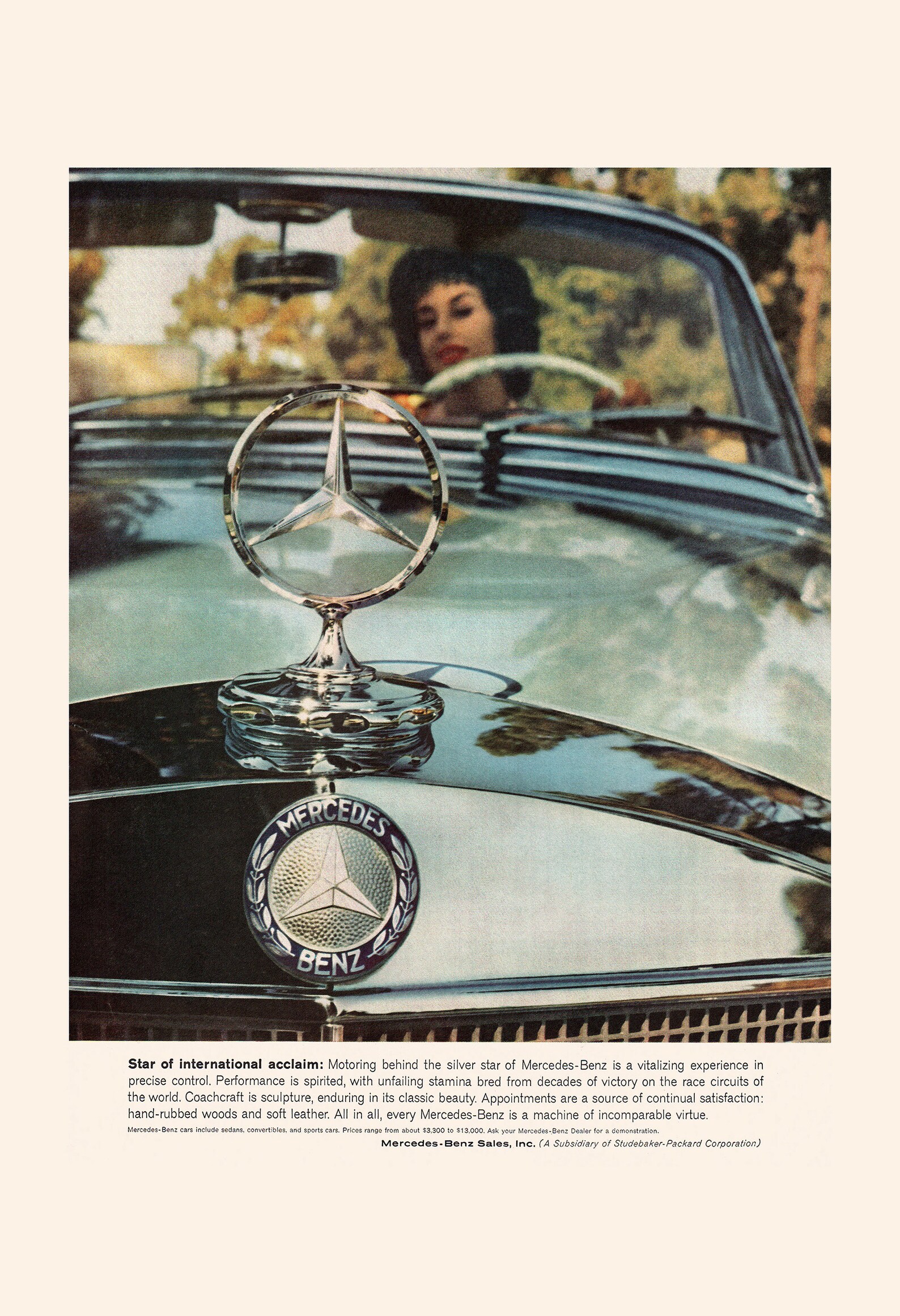 CLASSIC CAR AD, Vintage Car Poster, Retro Car Ad, Mid Century Ad, 50s ...