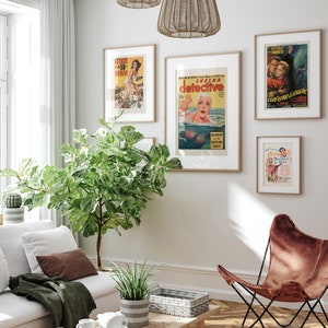 VINTAGE KITSCH POSTER, Detective Magazine Poster Print, 1940's Retro ...