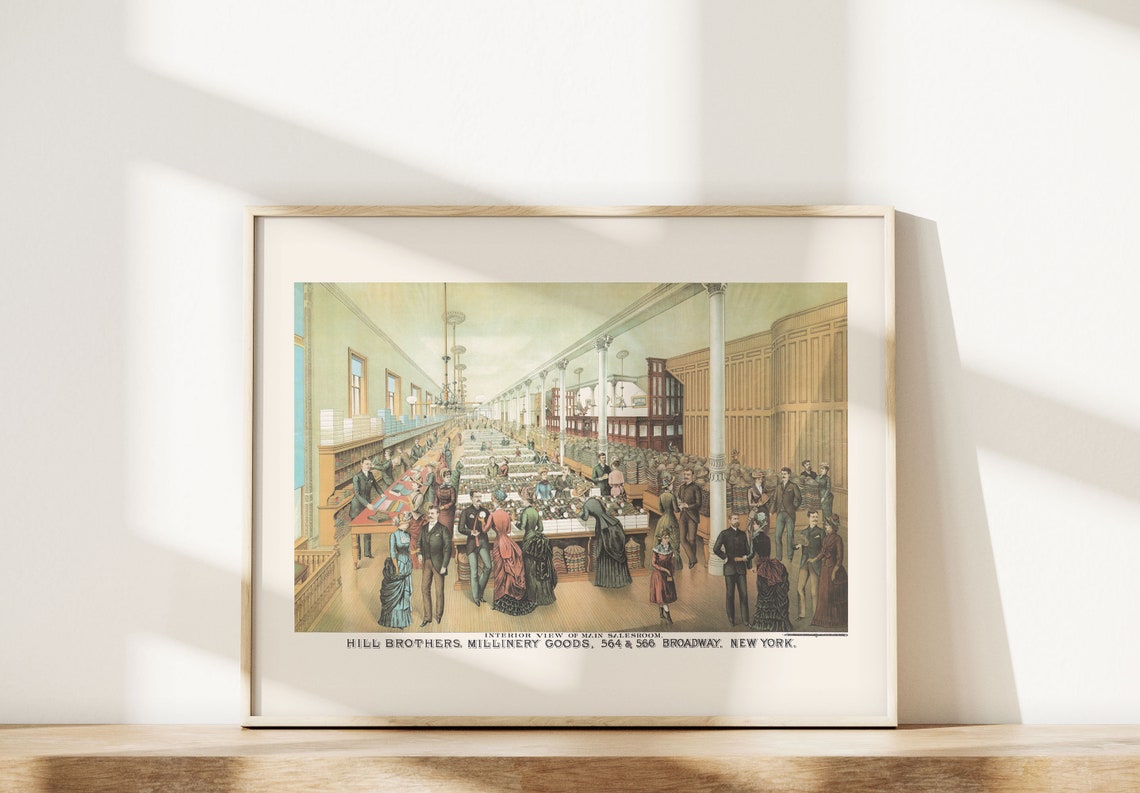 FASHION POSTER Antique Department Store Poster High - Etsy