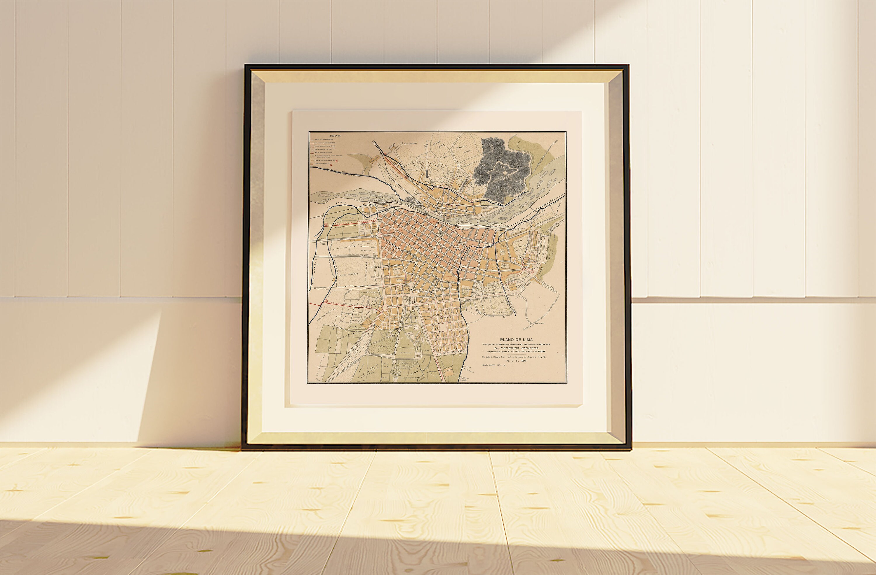VINTAGE LIMA MAP Retro Map of Lima Map Print Minimalist - Etsy Canada