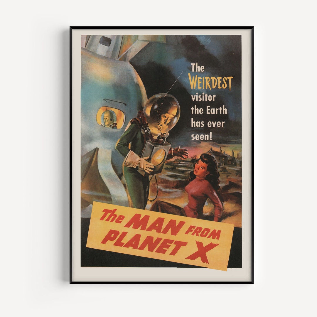 RETRO MOVIE POSTER, Retro Sci-fi Movie Poster, Cult Movie Poster ...