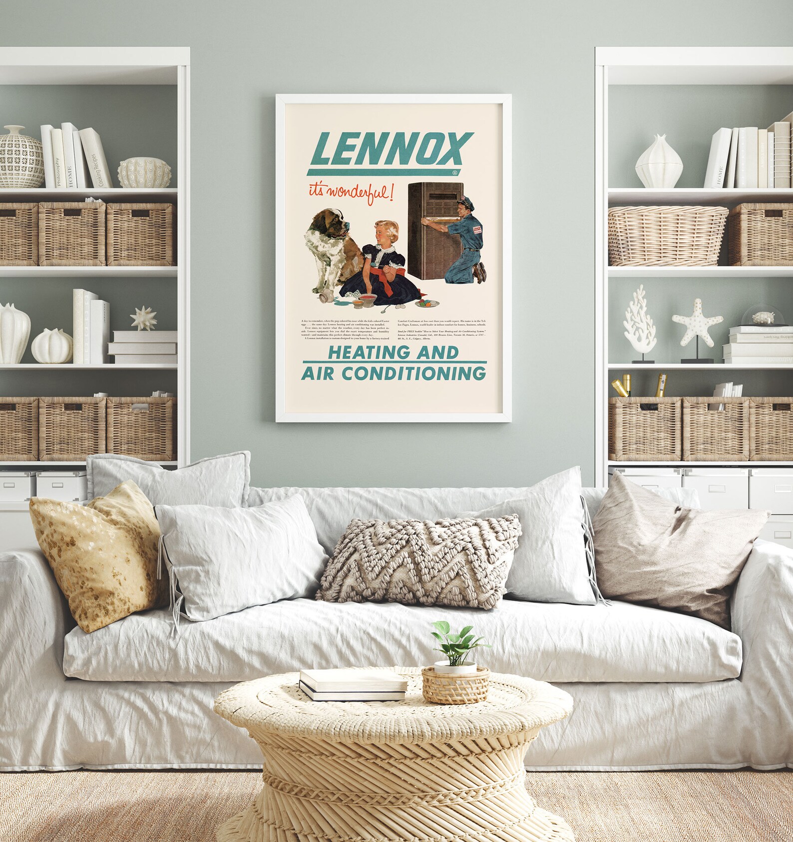 NOSTALGIC POSTER 1950's Air Conditioner Print Retro - Etsy