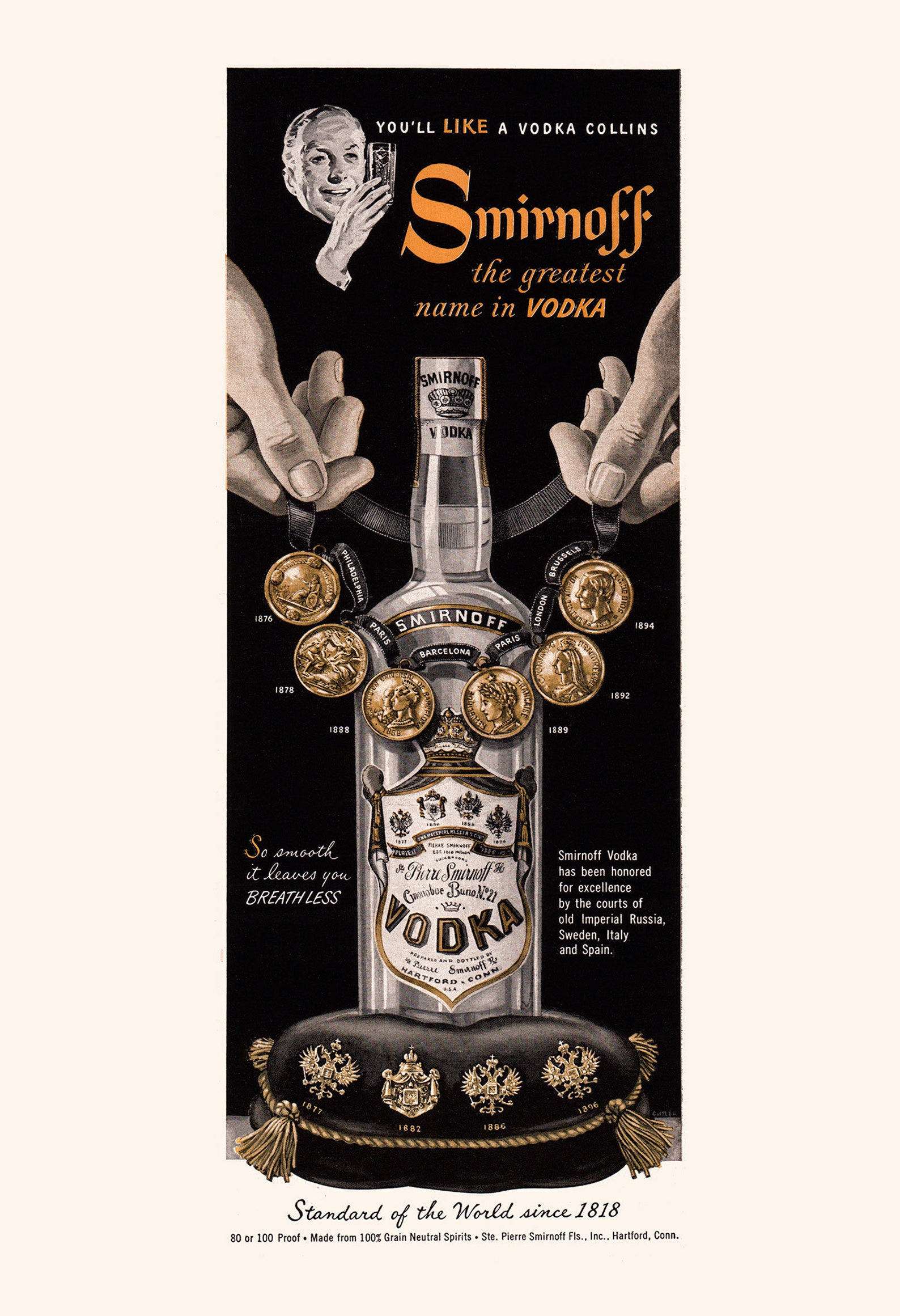 RETRO VODKA PRINT Vintage Vodka Poster Retro Print | Etsy