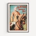 VINTAGE COWBOY POSTER, Western Art, Perils of the Cowboy, Buffalo Bill ...