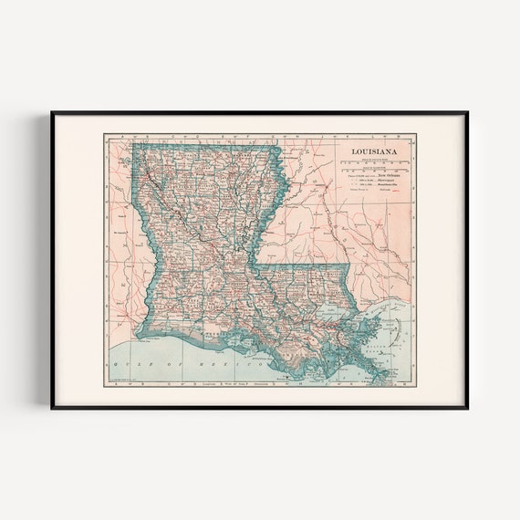 Louisiana Geography Map