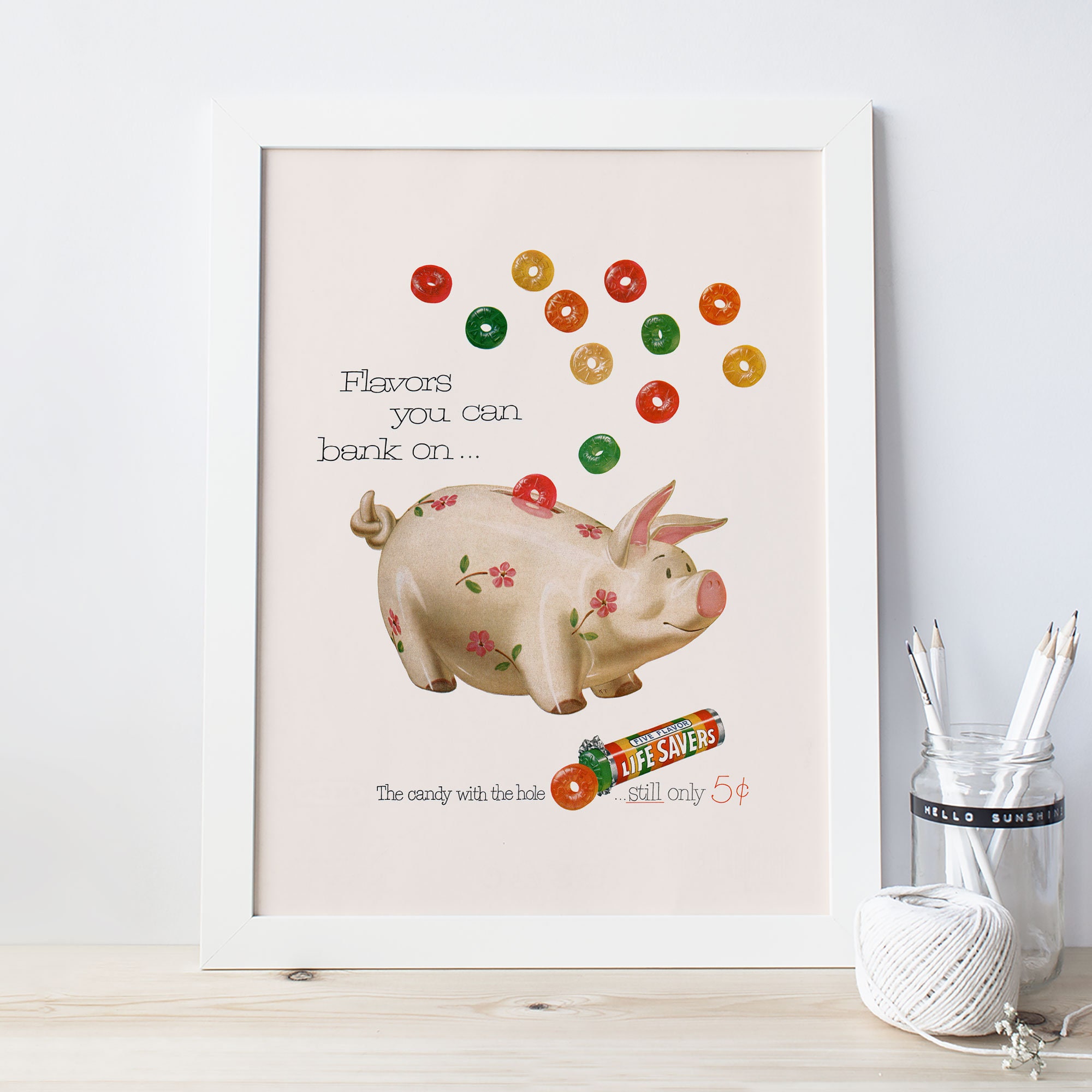 Digital Prints Digital Download The End Pig End Of Slide Show 1950s Fun ...