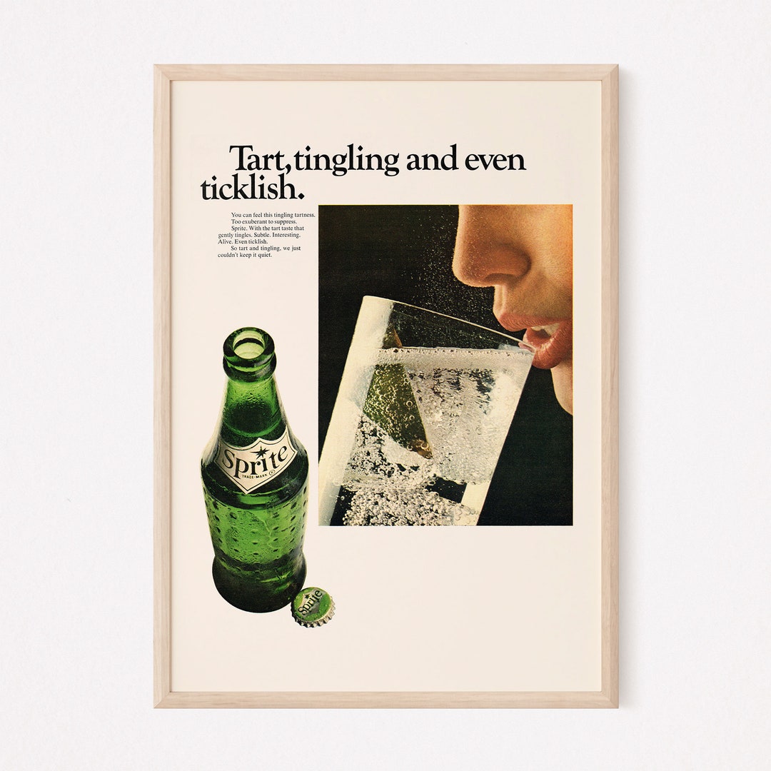 VINTAGE SODA AD, Retro Lemon Lime Soda Ad, Old Soda Advertisement Mid ...