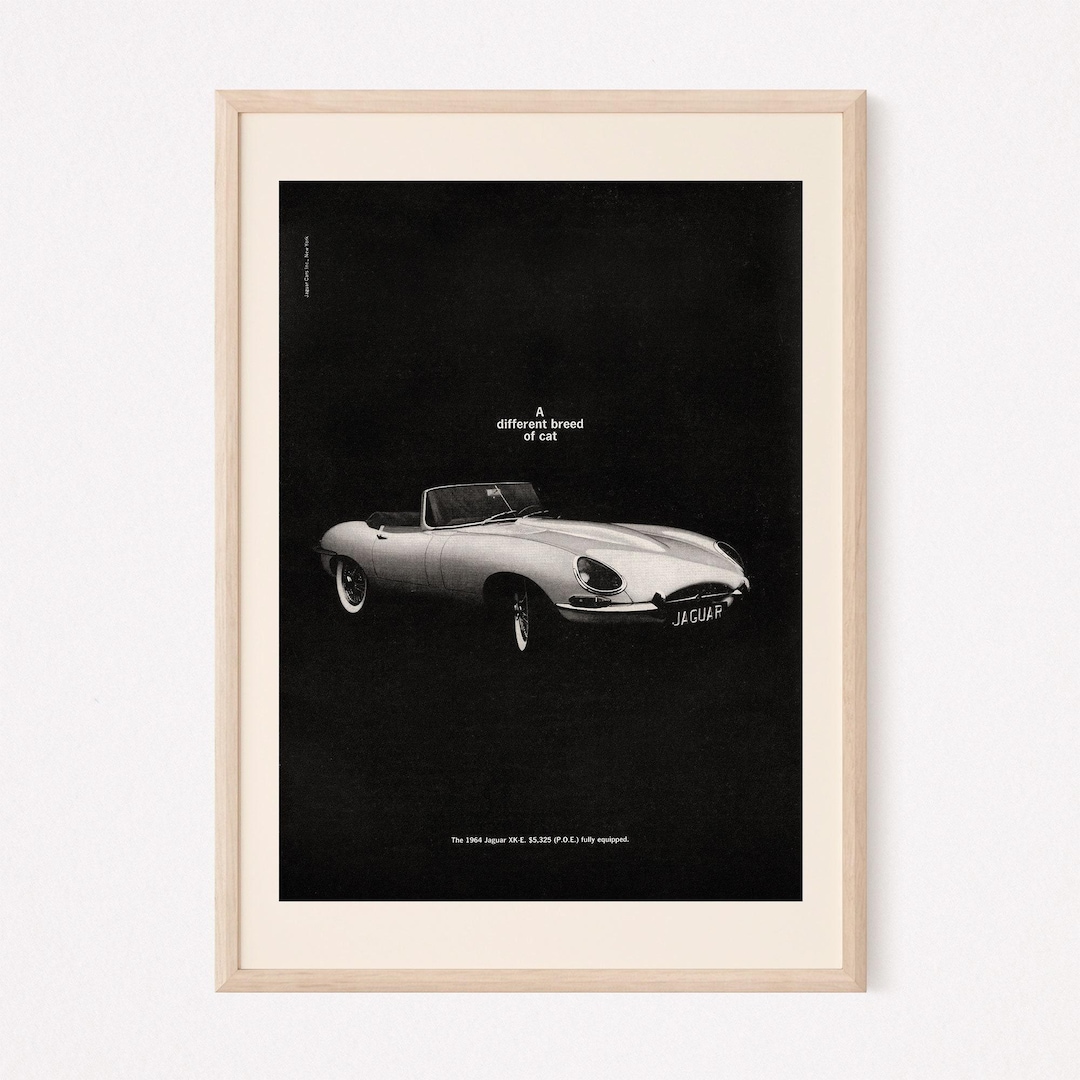 VINTAGE SPORTS CAR Ad, Retro Car Ad, Vintage Car Poster, 1964 Sports ...