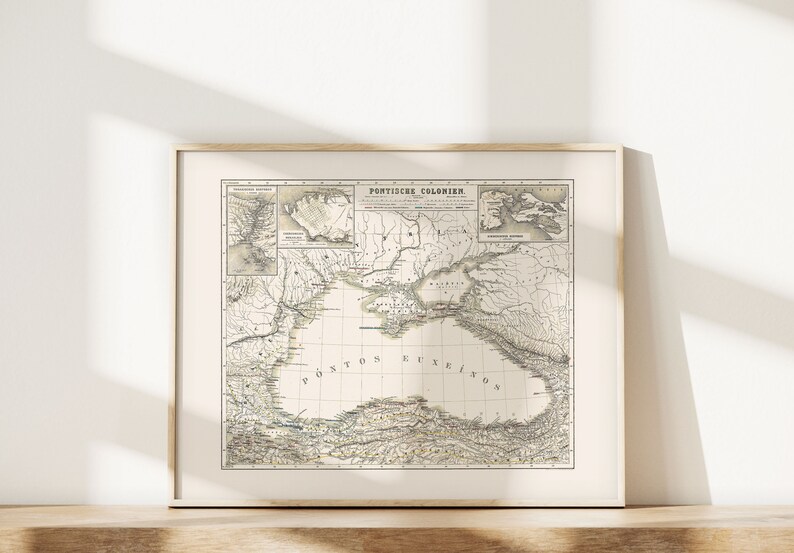 PONTUS REGION MAP Historical Map of Pontos Black Sea Map - Etsy