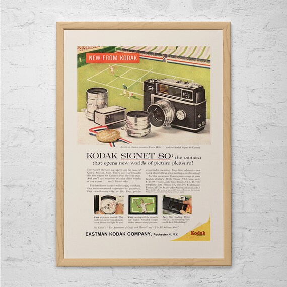 RETRO CAMERA AD Vintage Film Camera Ad Mid-century Poster | Etsy