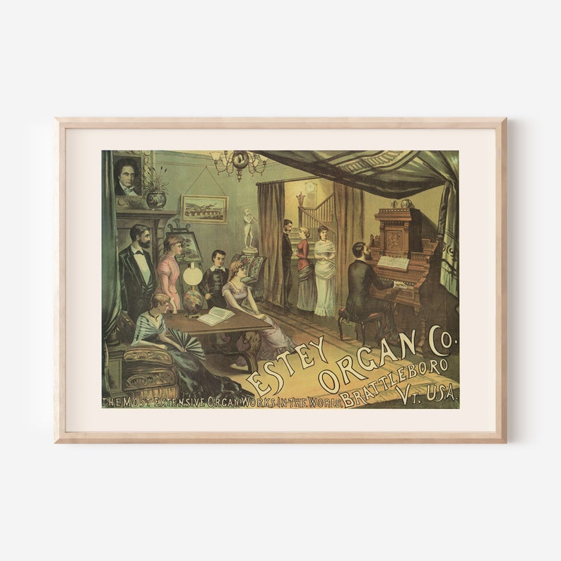 ANTIQUE ORGAN POSTER Classic Home Decor Poster High - Etsy