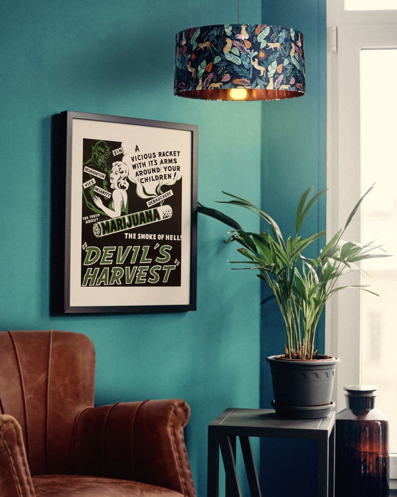 RETRO MARIJUANA POSTER Devils Harvest Movie Poster High - Etsy RETRO MARIJUANA POSTER Devils Harvest Movie Poster High - Etsy