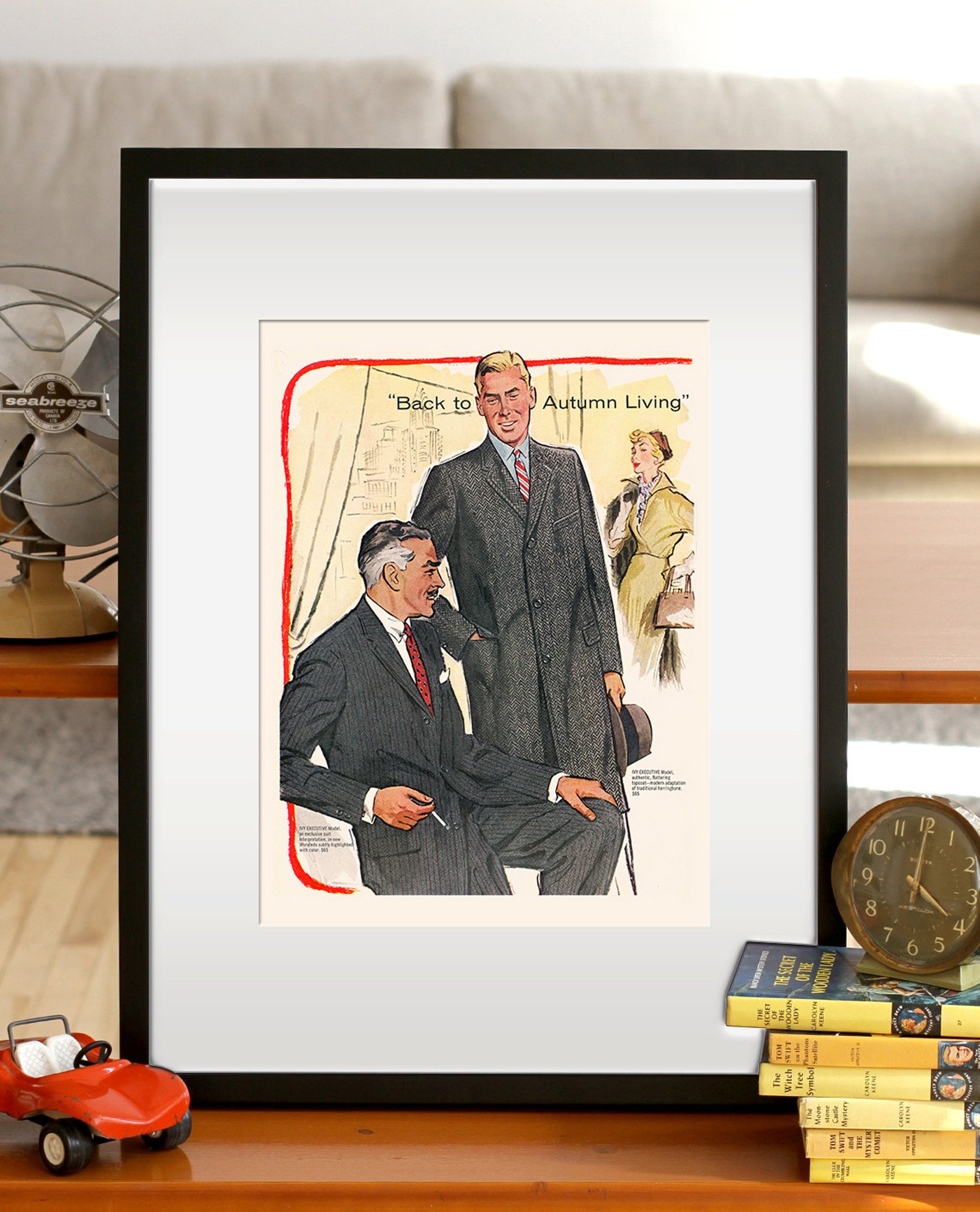 GENTLEMEN FASHION AD Retro Mid-century Fashion Ad Vintage - Etsy