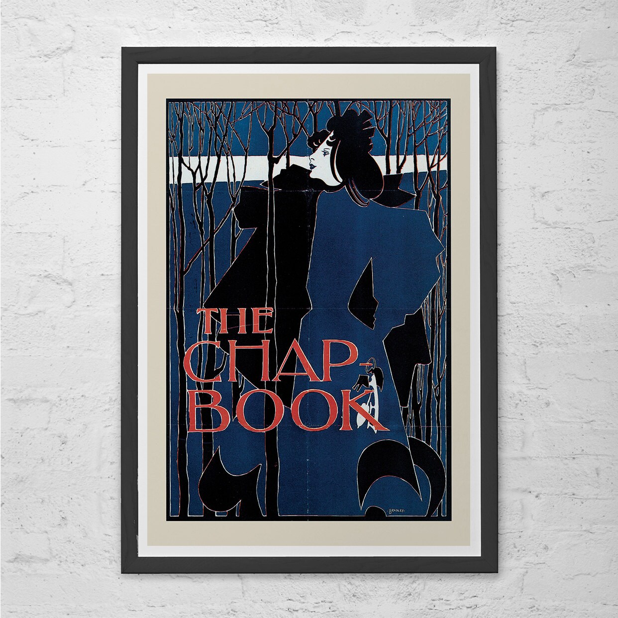 Blue CHAP BOOK POSTER Art Nouveau Poster Print Fine Art Belle | Etsy