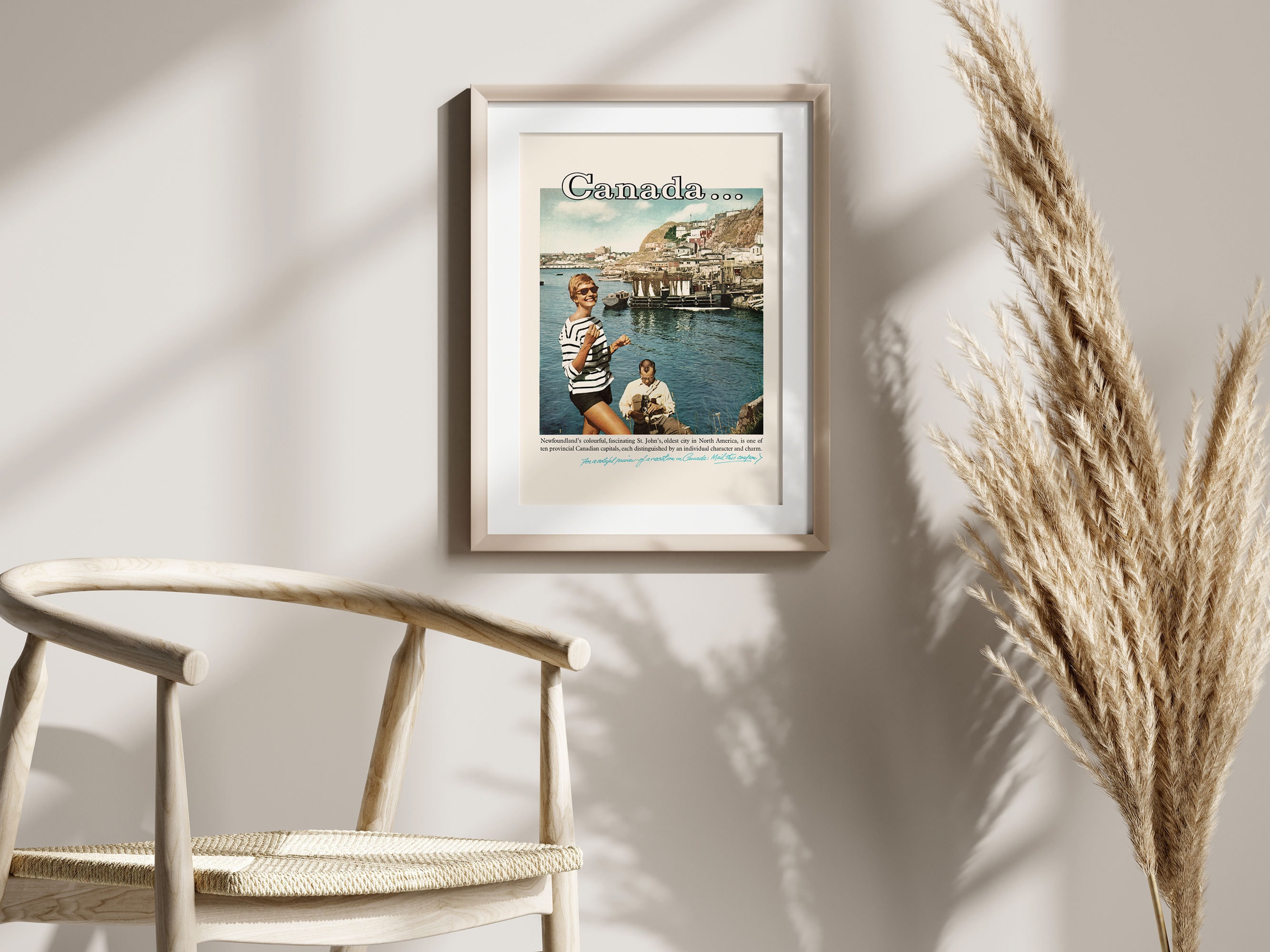 CANADA TRAVEL POSTER Retro Canada Travel Ad Professional - Etsy Canada