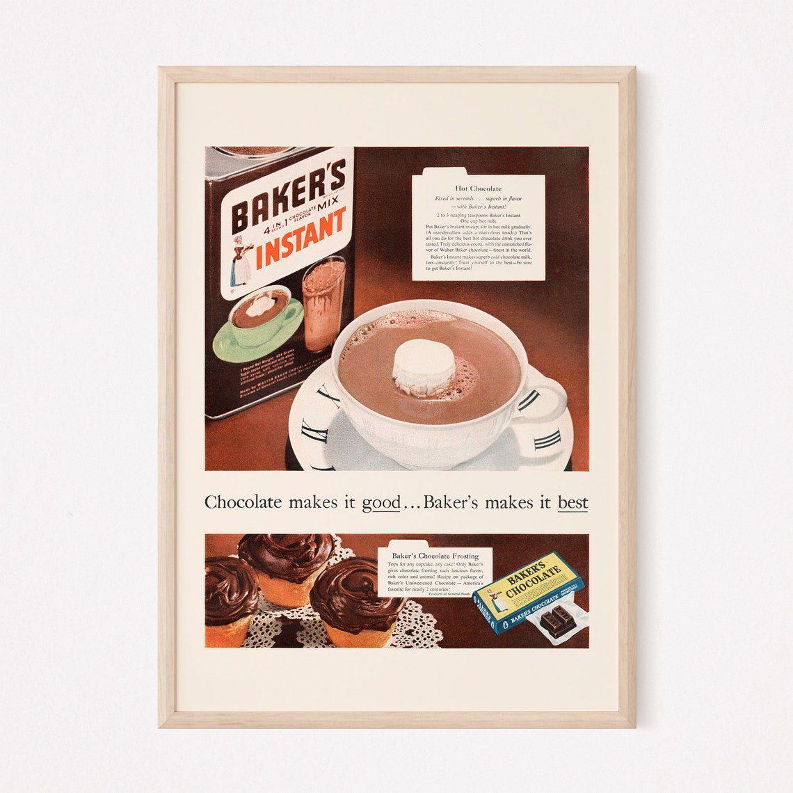 VINTAGE KITCHEN AD Retro Mid-century Ad Vintage Kitchen - Etsy