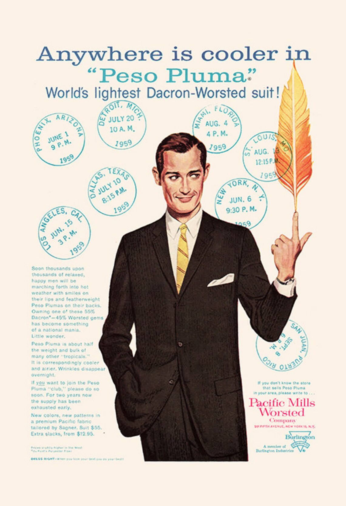 GENTLEMEN FASHION AD Retro Mid-century Fashion Ad Vintage | Etsy