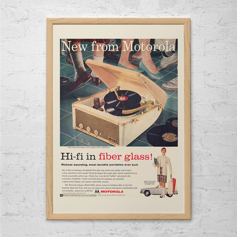 VINTAGE RECORD PLAYER Ad Retro Lp Record Ad Vintage Mad | Etsy