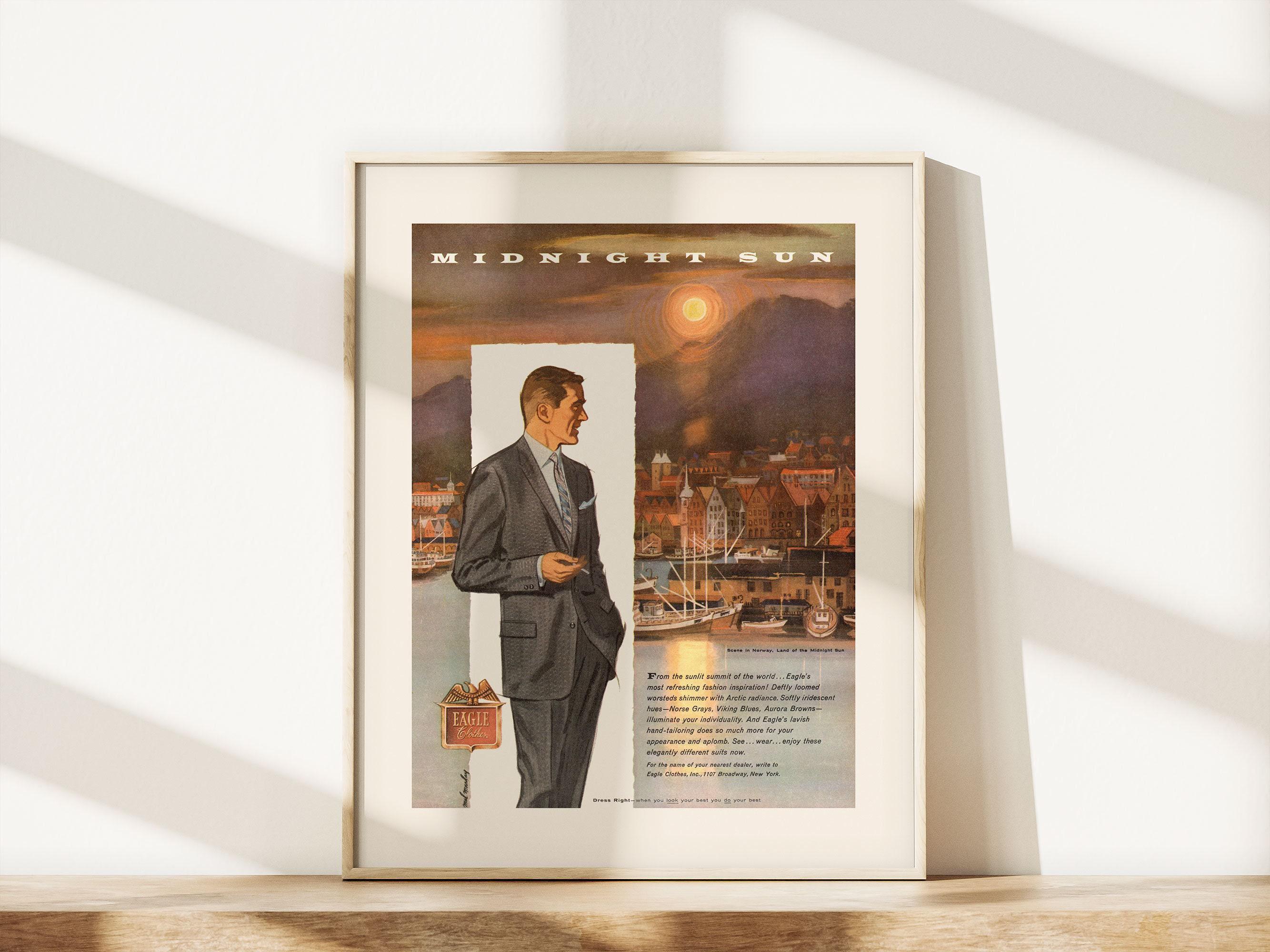 MENS FASHION AD, Retro Suit Ad, Suit up Bachelor Party Ad Vintage Mens ...