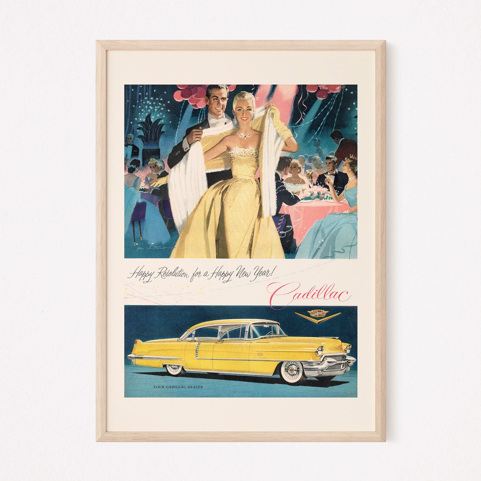 BEAUTIFUL LUXURY CAR Advertisement New Year's Day - Etsy