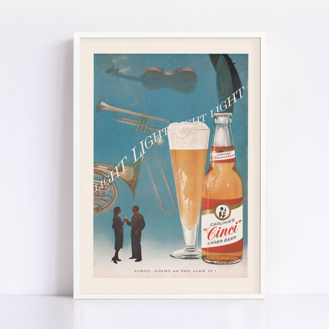 VINTAGE BEER AD Canadian Beer Ad Retro Mid-Century Ad - Etsy España