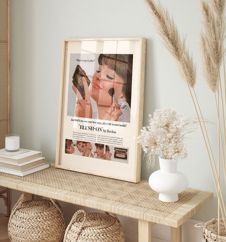 RETRO FASHION POSTER Walk-in Closet Wall Art Makeup - Etsy