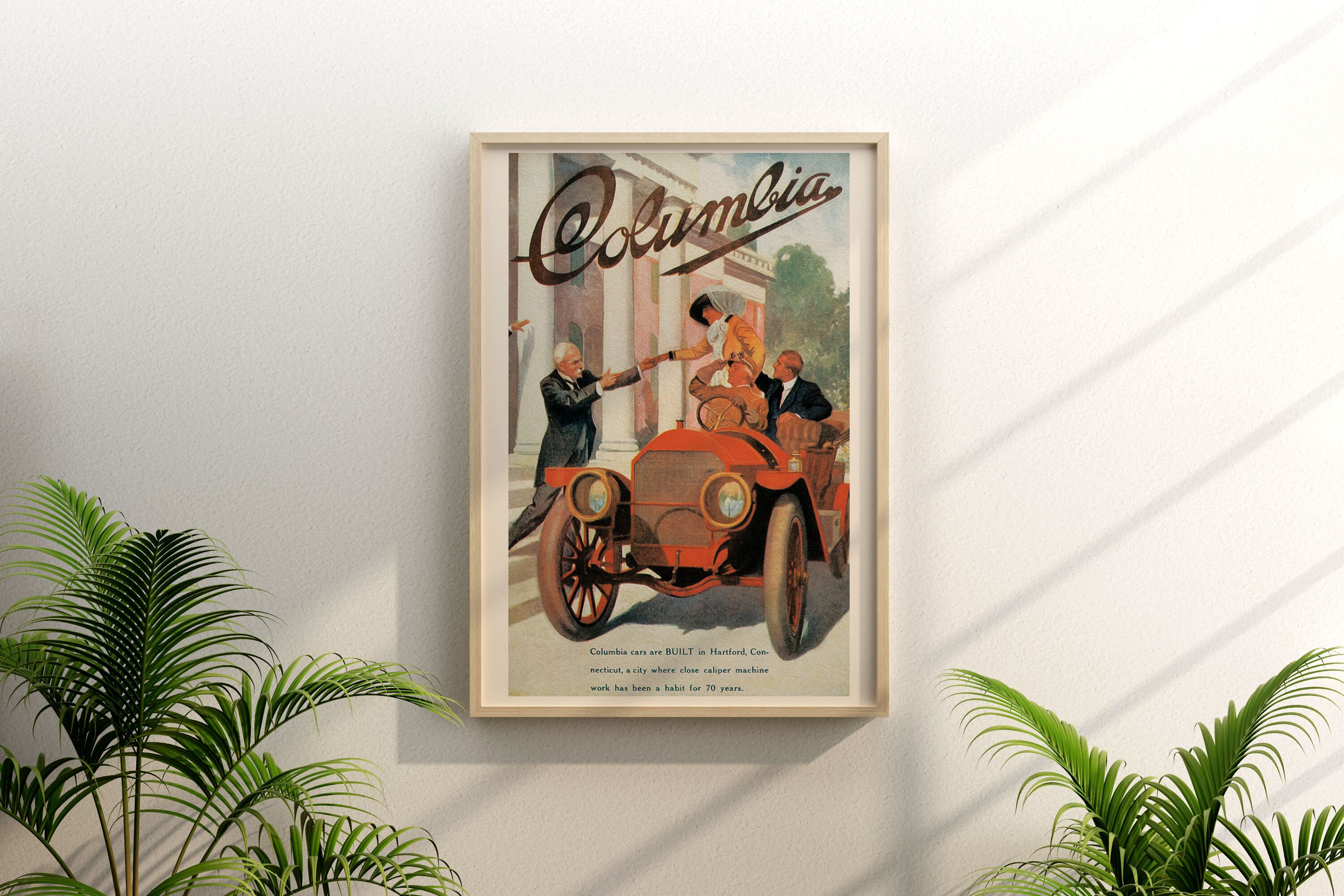 ANTIQUE CAR POSTER Columbia Car Poster Vintage Car Poster - Etsy Canada