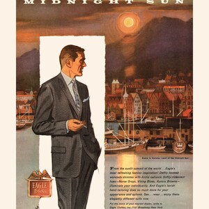 MENS FASHION AD, Retro Suit Ad, Suit up Bachelor Party Ad Vintage Mens ...
