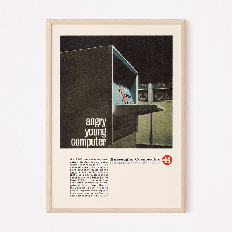 VINTAGE COMPUTER AD Retro Computer Ad Classic Office Ad - Etsy