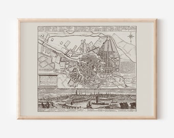 KREUZBERG MAP berlin Germany Fine Art Giclee Print - Etsy