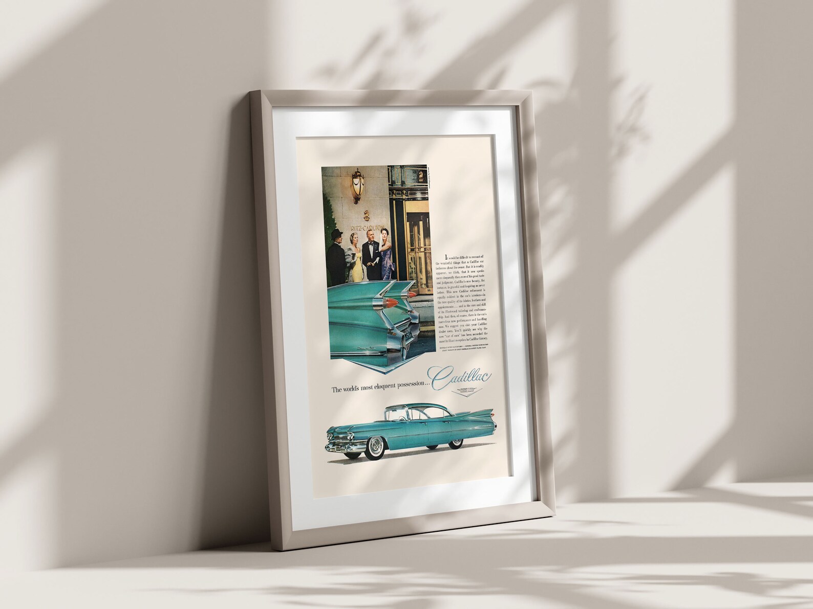 VINTAGE CAR AD Elegant Luxury Car Poster Retro Car Poster - Etsy