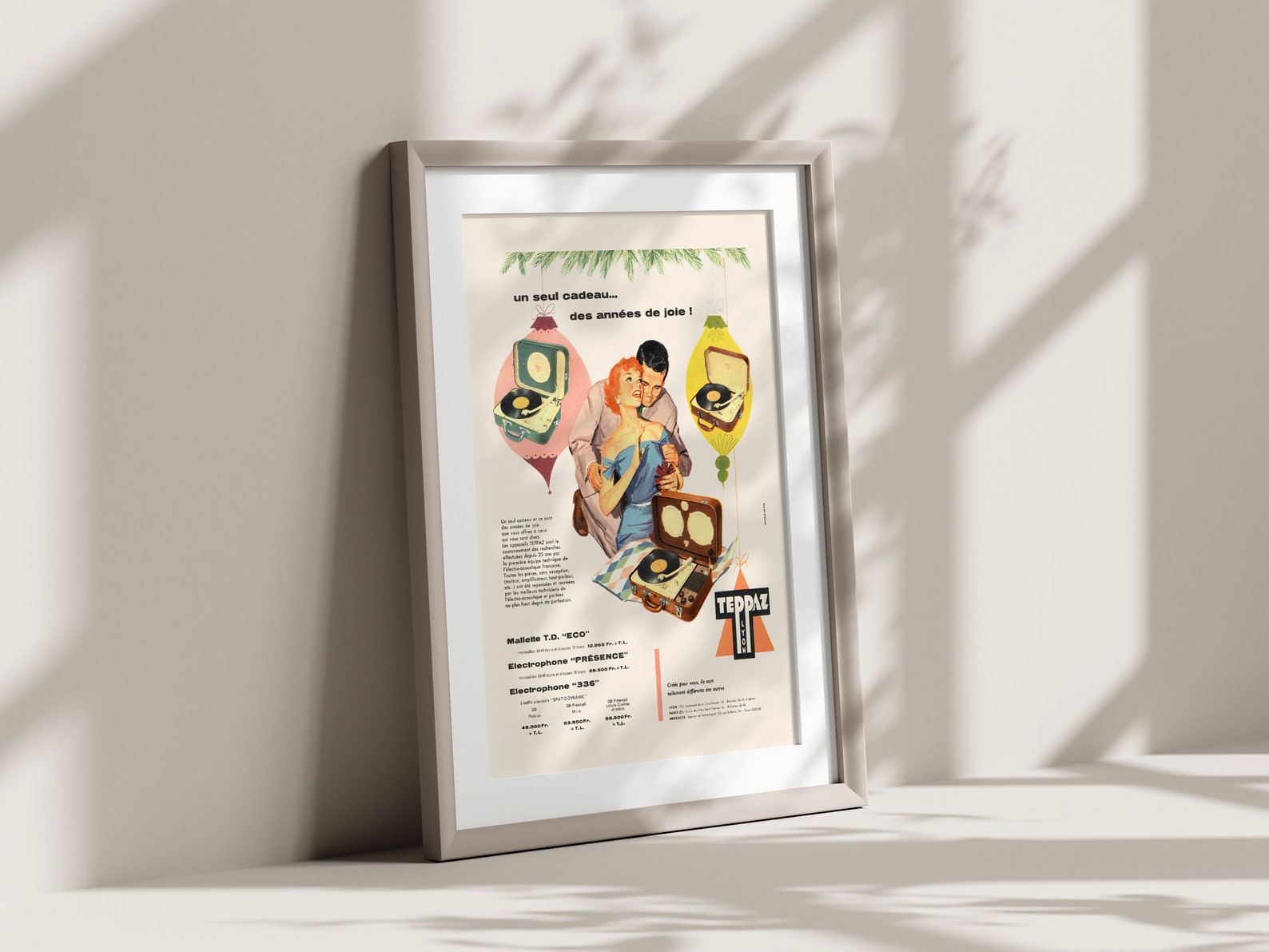 RETRO TURNTABLE AD Retro Lp Record Ad Mid-century Poster - Etsy