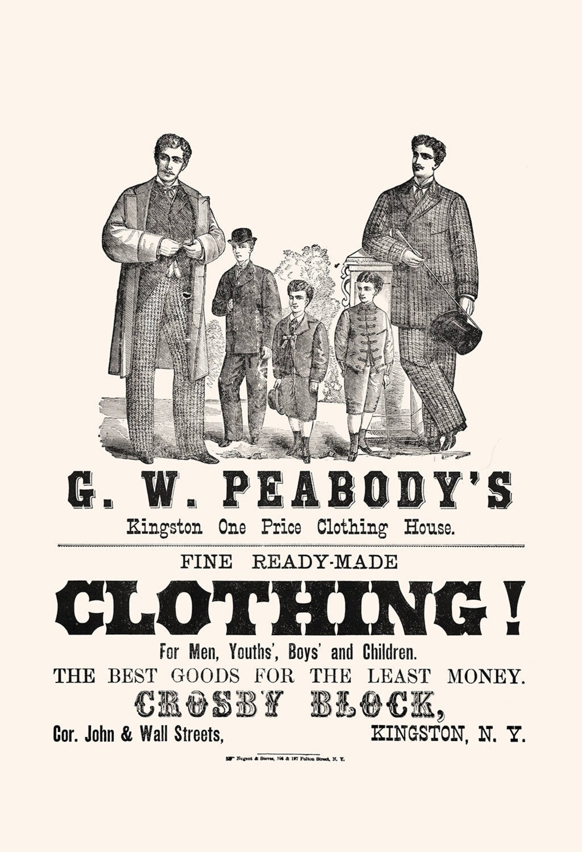 ANTIQUE POSTER Classic American Fashion Poster Antique | Etsy