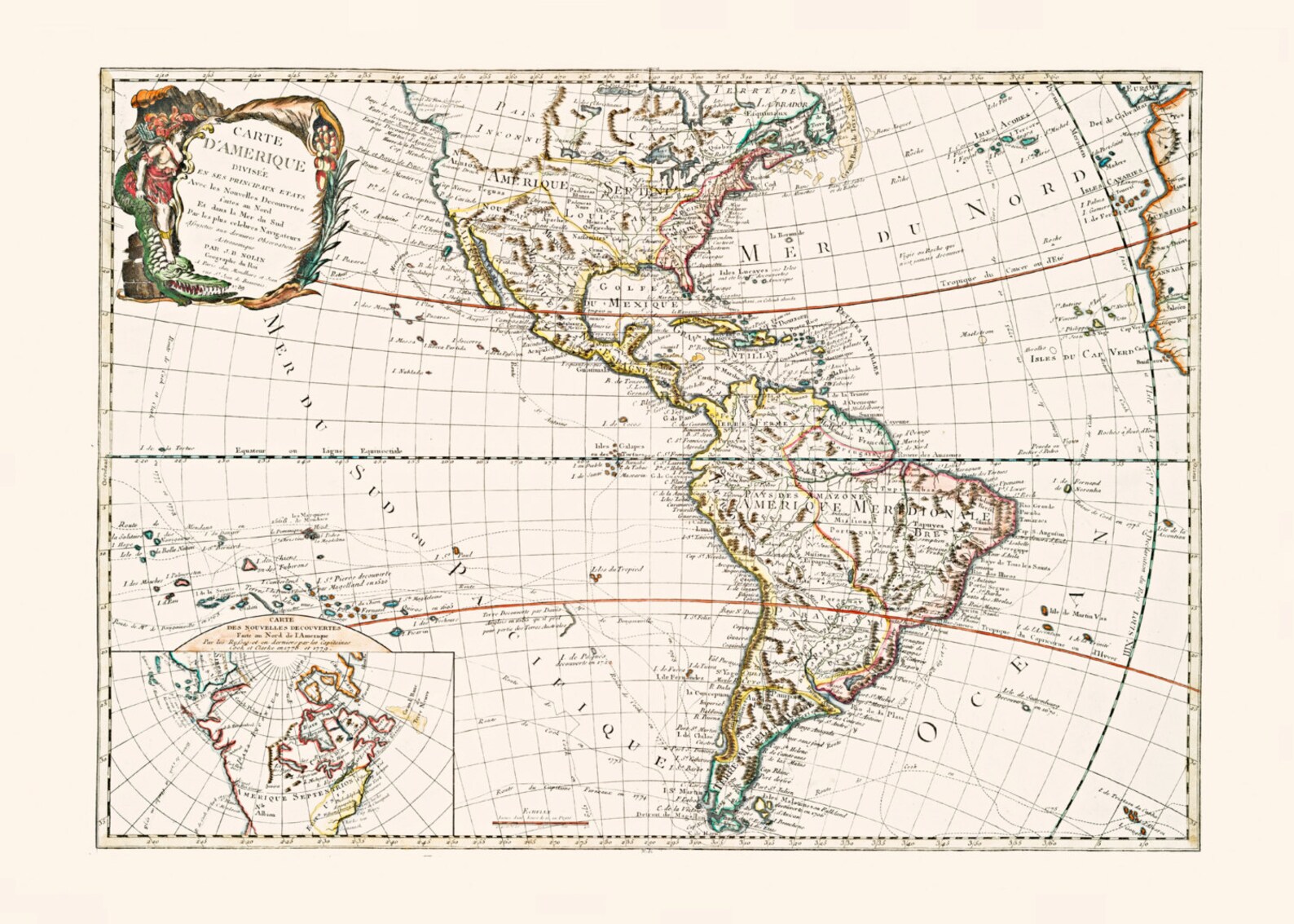 ANTIQUE AMERICA MAP Historical Map of America Antique Map | Etsy