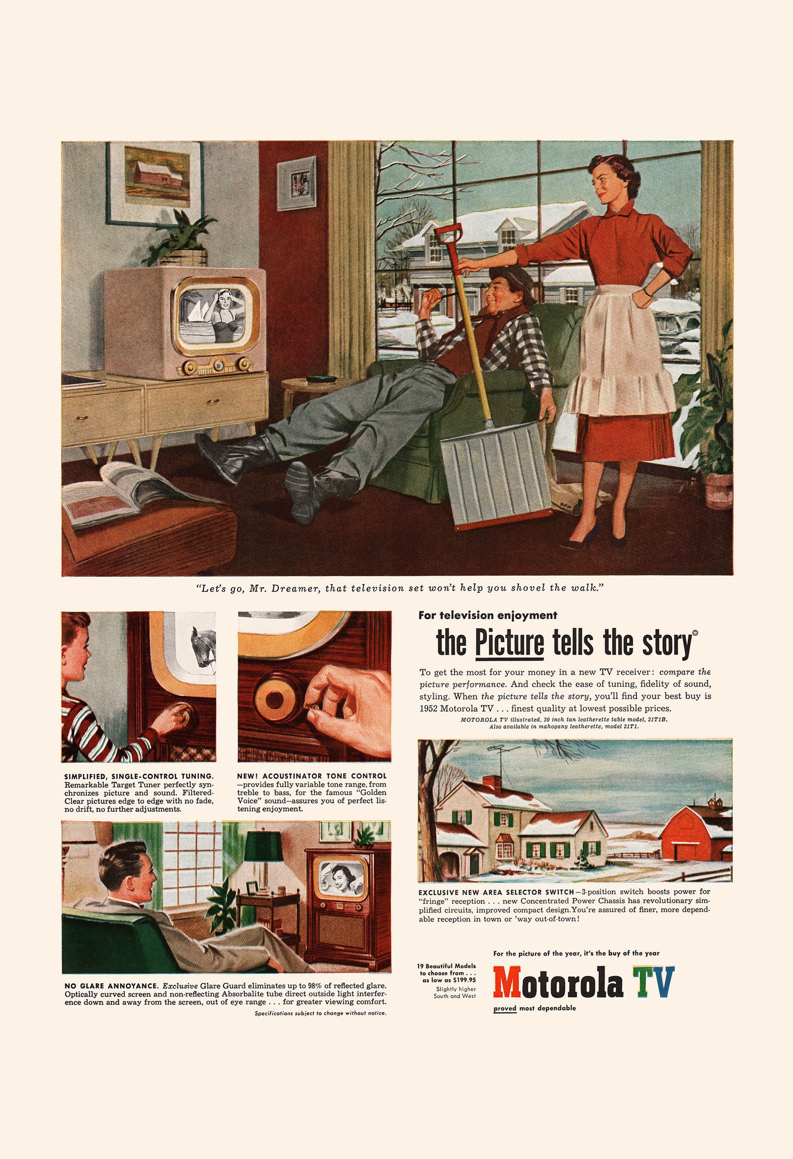 VINTAGE TV POSTER Old Television Poster Winter Poster - Etsy