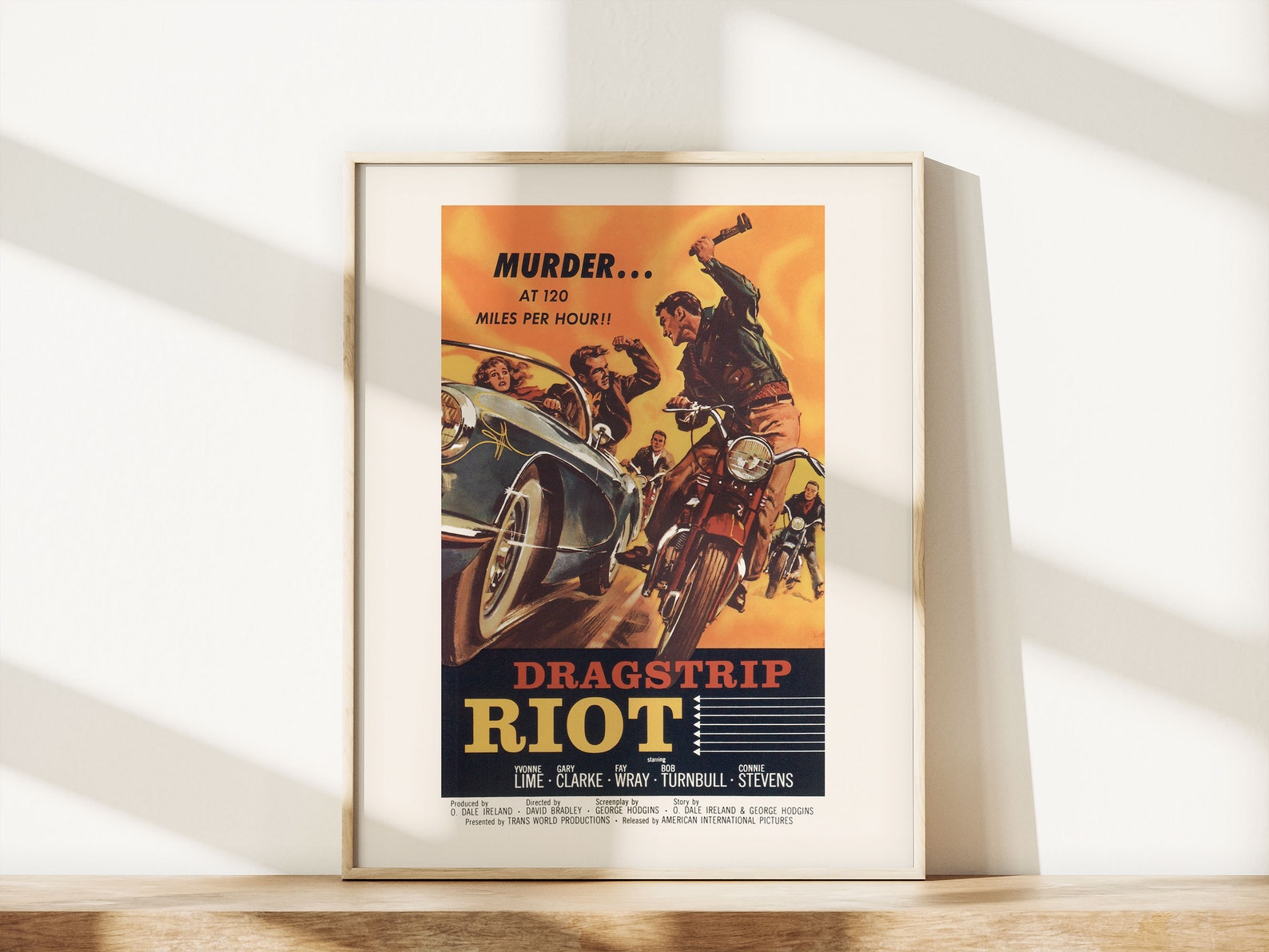 RETRO MOVIE POSTER 1950s Drag Racing Movie Poster Car - Etsy