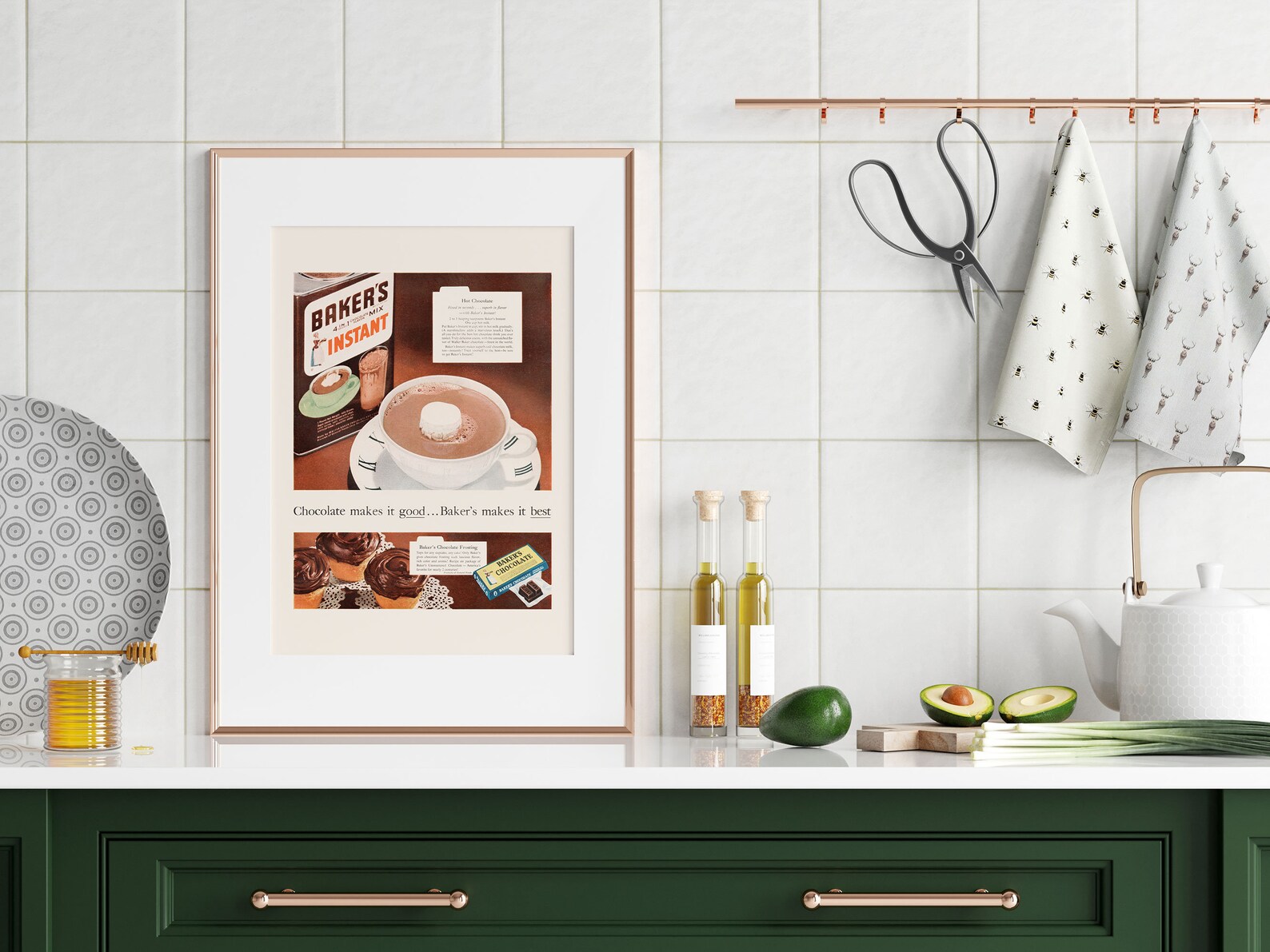 VINTAGE KITCHEN AD Retro Mid-century Ad Vintage Kitchen - Etsy