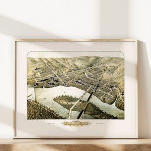 FORT EDWARD MAP, Antique Fort Edward N.Y. Map, Antique Map Print ...