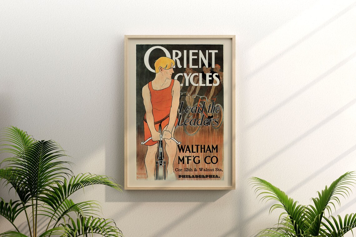 ORIENT BICYCLES POSTER Antique Art Nouveau Poster Print Belle - Etsy Canada