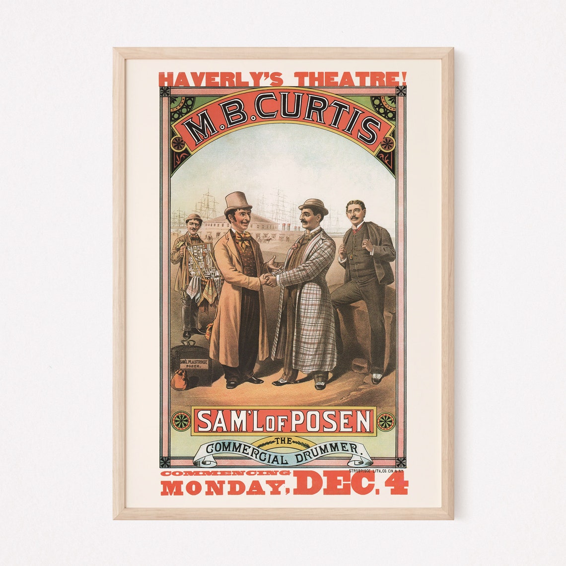 ANTIQUE POSTER Classic American Show Poster Antique Wall - Etsy