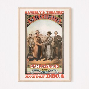 ANTIQUE POSTER, Classic American Show Poster, Antique Wall Art, Vintage ...