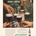IRISH COFFEE AD, Retro Irish Whiskey Ad, Bar Poster, Barware Wall Art ...