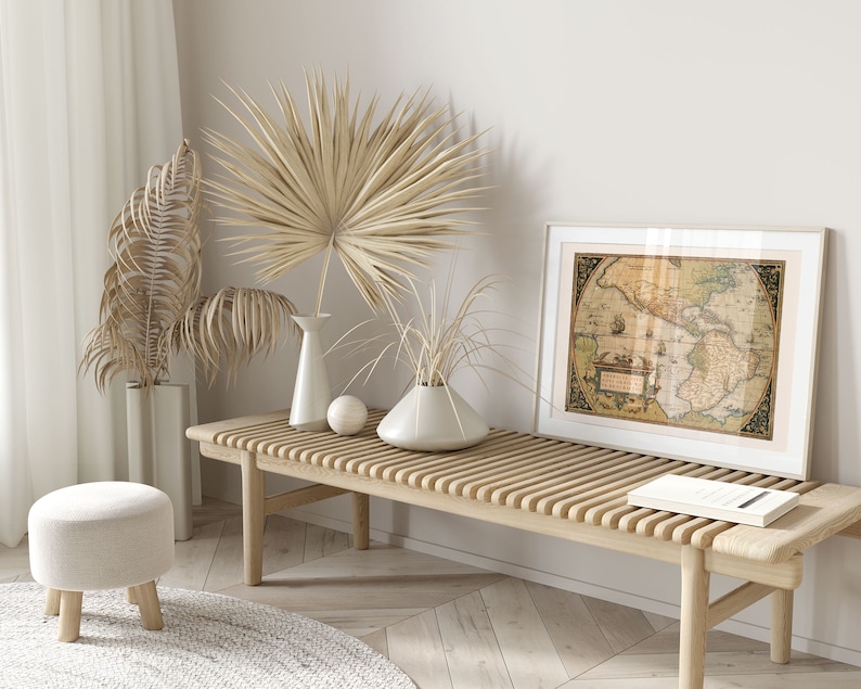 MAP of the NEW WORLD Map of the Americas by Abraham - Etsy