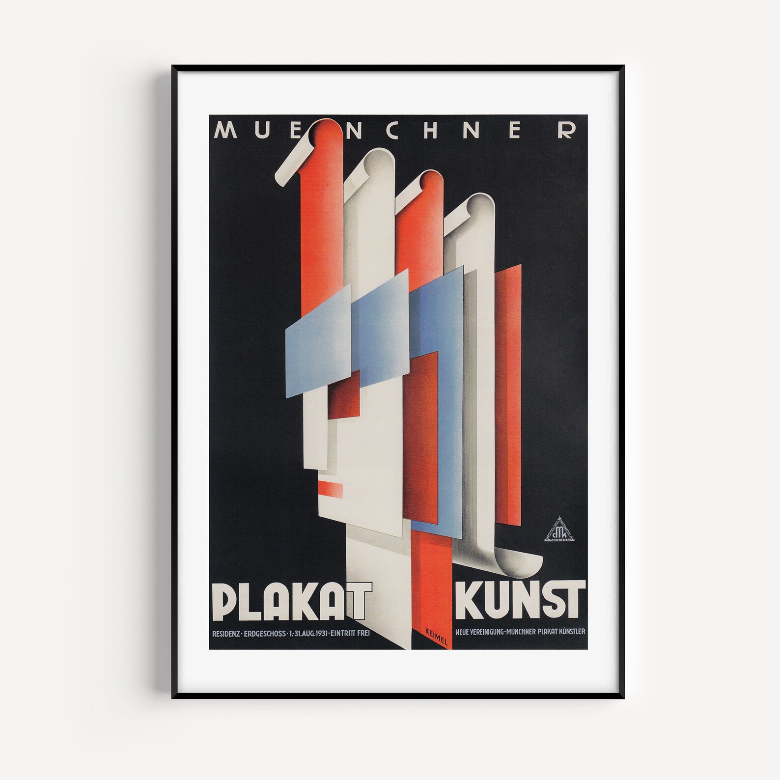 Vintage Art Deco Giclee Poster Print MUENCHNER GERMAN ARTWORK - Etsy